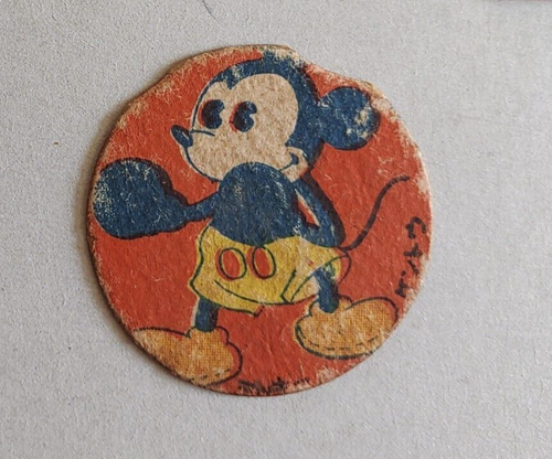 JAPAN TRADING CARD MICKEY MOUSE MENKO CARD ROUND CARD | eBay