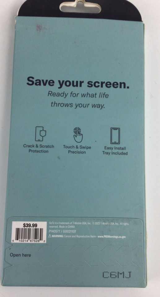 GO TO TEMPERED GLASS SCREEN PROTECTOR T-MOBILE REVVL 6 5G FREE SHIPPING ...