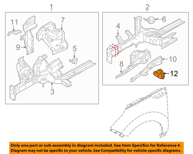 Kia OEM 14-18 Soul Fender-outer Bracket Left 64577B2000 for sale online ...