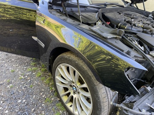 BMW 740i 750i 760i Front Right Complete Fender w/ Light - Black - Nice ...