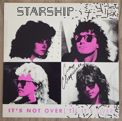 Craig Chaquico Signed Starship - It's Not Over Vinyl Record Jefferson ...