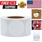 White Color Coding Dot Labels Round Semi Gloss Paper Stickers Adhesive ...