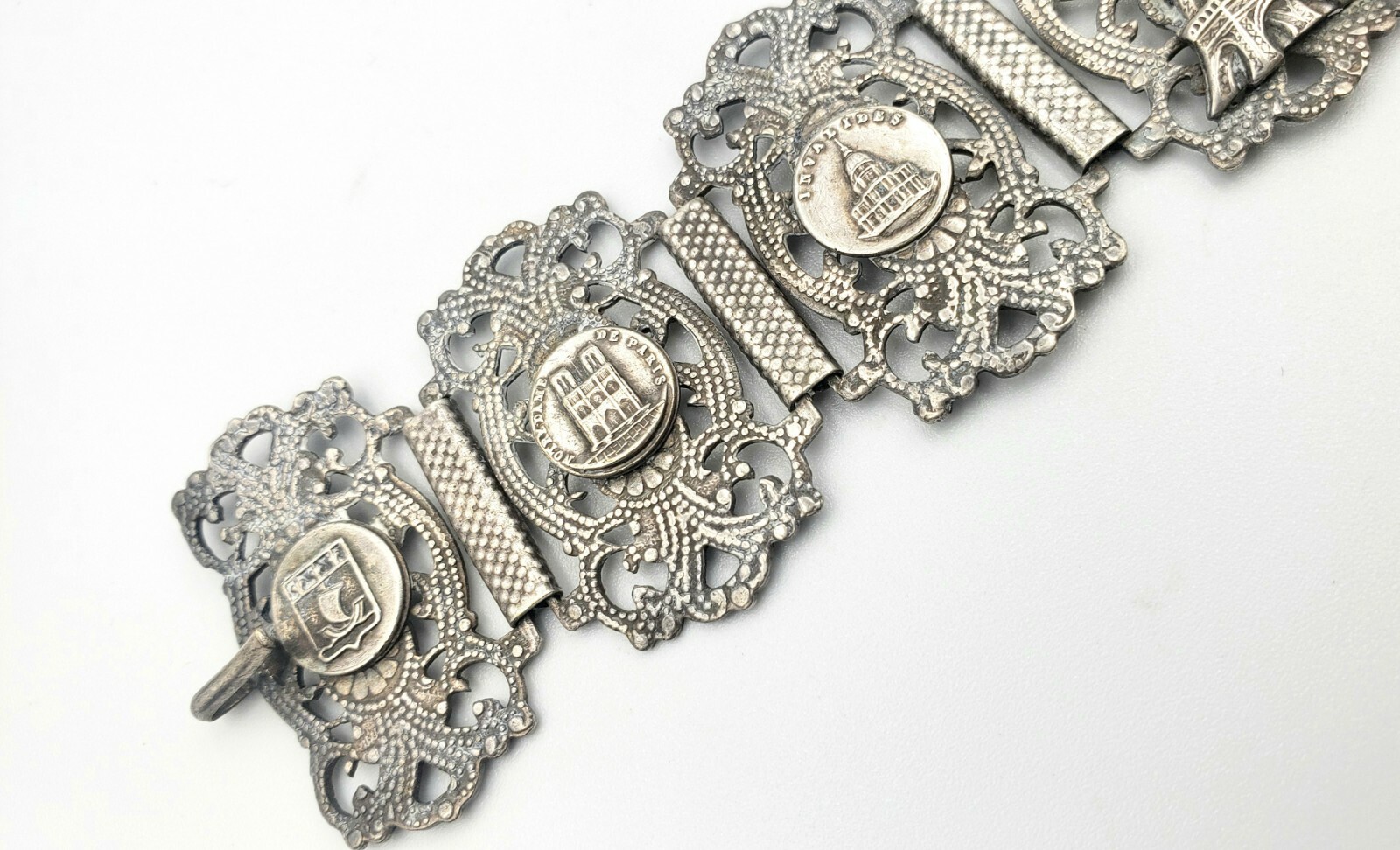 FRENCH ART DECO 1930S FILIGRANE DEPOSE SOUVENIR TOUR SP BRACELET ...