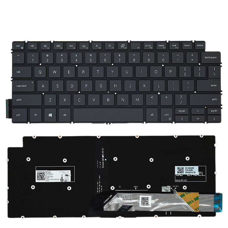 Laptop keyboard for DELL 14-7490 5390 5391 7390 7391 7491 5498 US ...