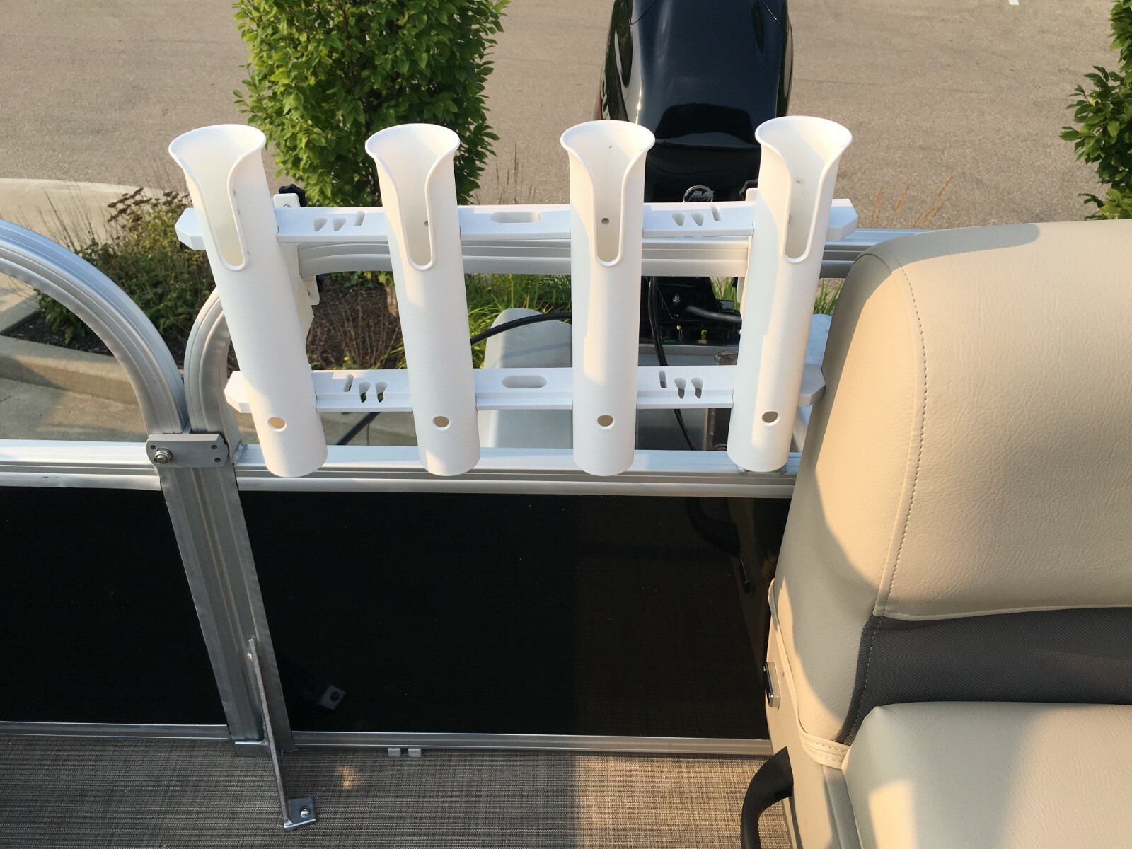 Fishin Rod Holder CLAMP2 Pontoon ATV UTV Golf Cart SeaDoo Switch Surf ...
