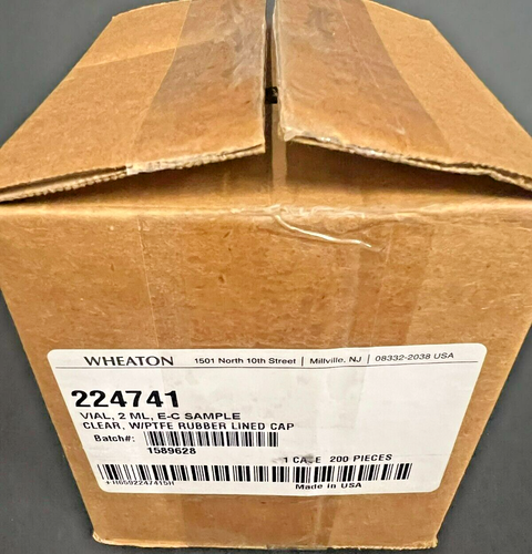 WHEATON 224741 2 ML Phiole Ptfe Gummi Gefüttert Kappe - Pack 200 | eBay.de