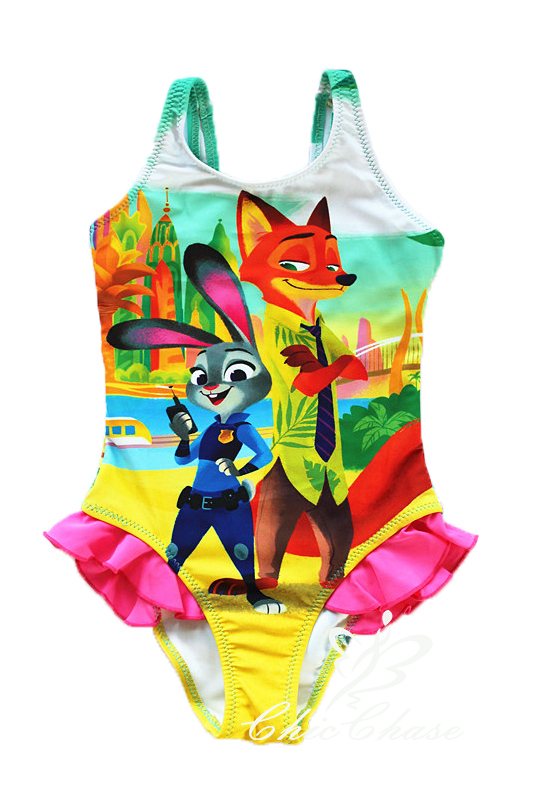UK Zootropolis Zootopia Judy Nick Swimming Costume Girls Swimwear ...
