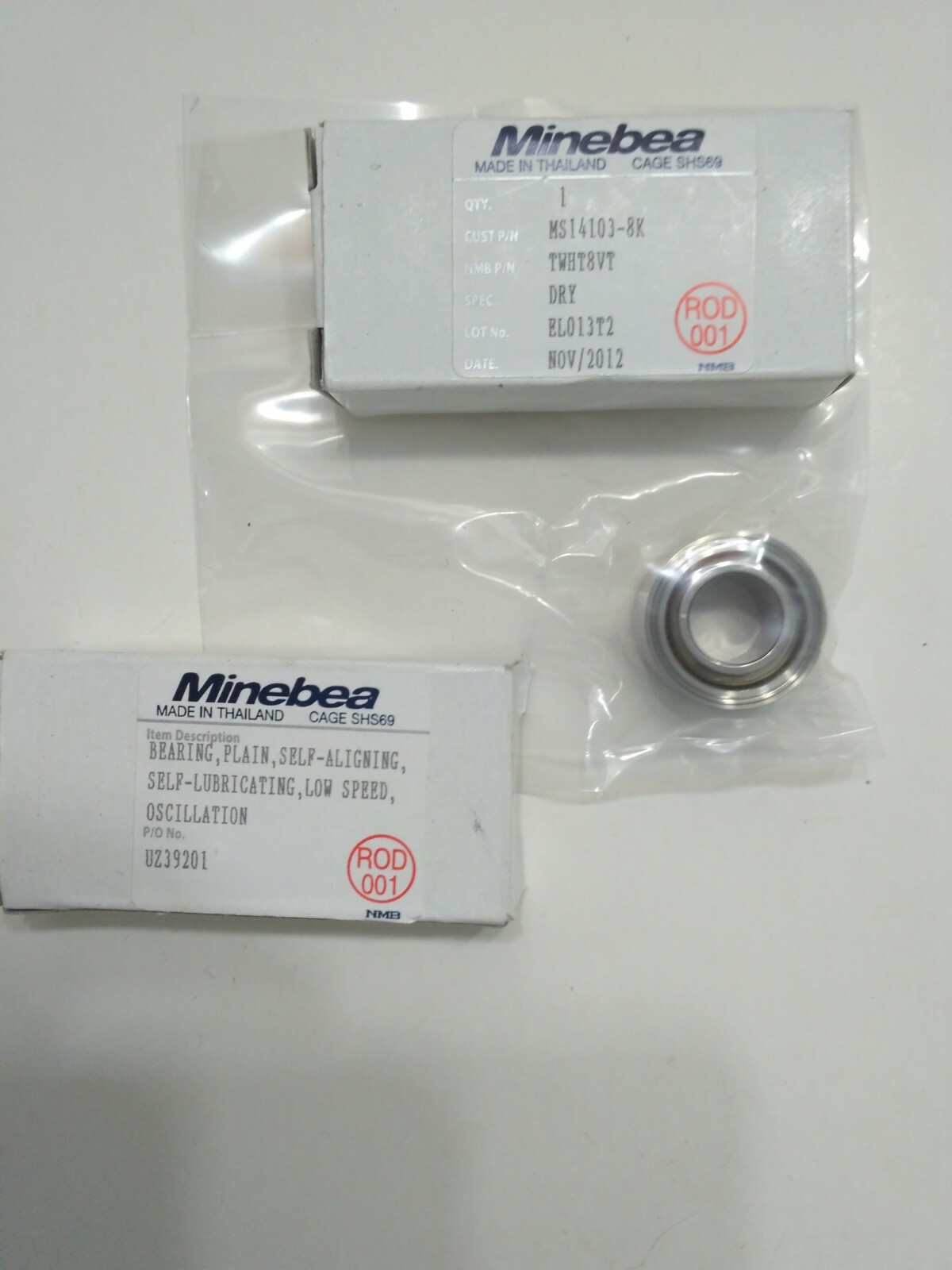 MS14103-8K Ball Bearing, Self-aligning Self-Lubricating low speed ...