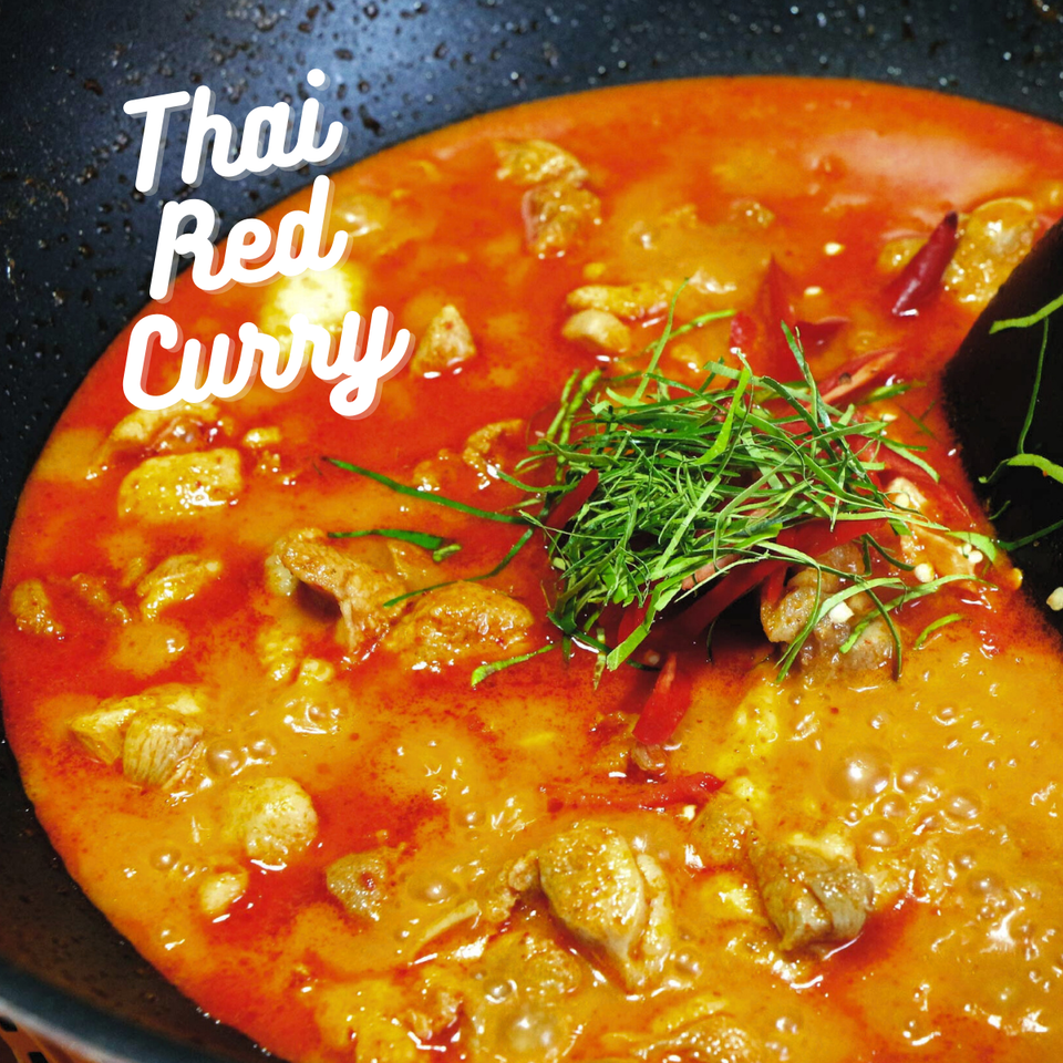 3 x ROZA PROMPT Real Chicken Red Curry Thai Food Ready Meal Thai ...