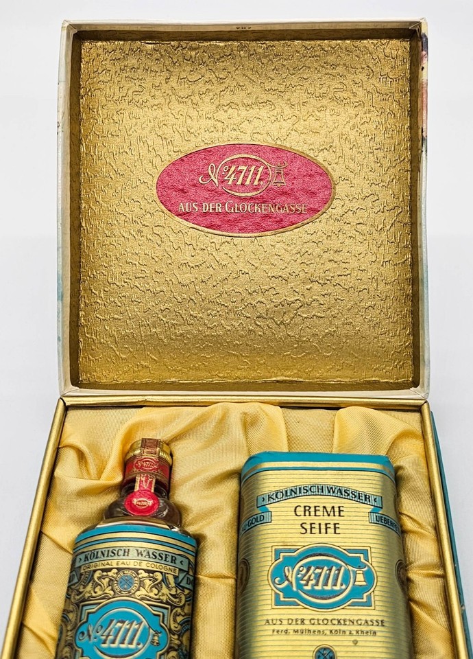 4711 Aus Der Glockengasse Blue & Gold Cologne & Soap Boxed Set Vintage ...