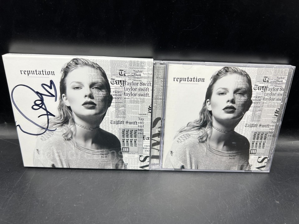 AUTHENTIC Taylor Swift Signed Autograph Reputation Album Slipcase CD ...