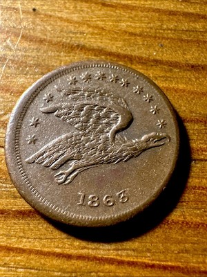 Scarce 1863 Wright Cincinnati Ohio Civil War Token - AU 🔥😍 Eagle On ...