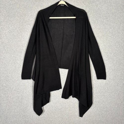Cejon Sweater Womens OS Black Wrap Cardigan Shrug Thin Dance Yoga ...
