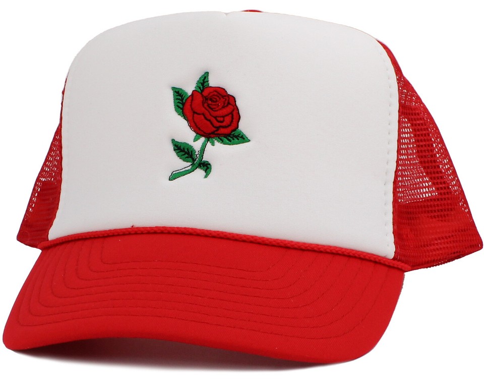 Rose Embroidery Dad Hat Baseball Cap Unconstructed Cotton | eBay