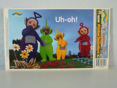 Teletubbies Static Cling Window Decoration 8" x 5.5" RARE - NEW - Free ...