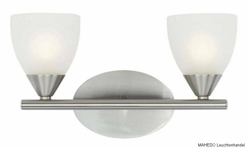 Wandleuchte Wandlampe Wandstrahler EDI LIGHT EGLO 2x G9 Halogen Nickel ...