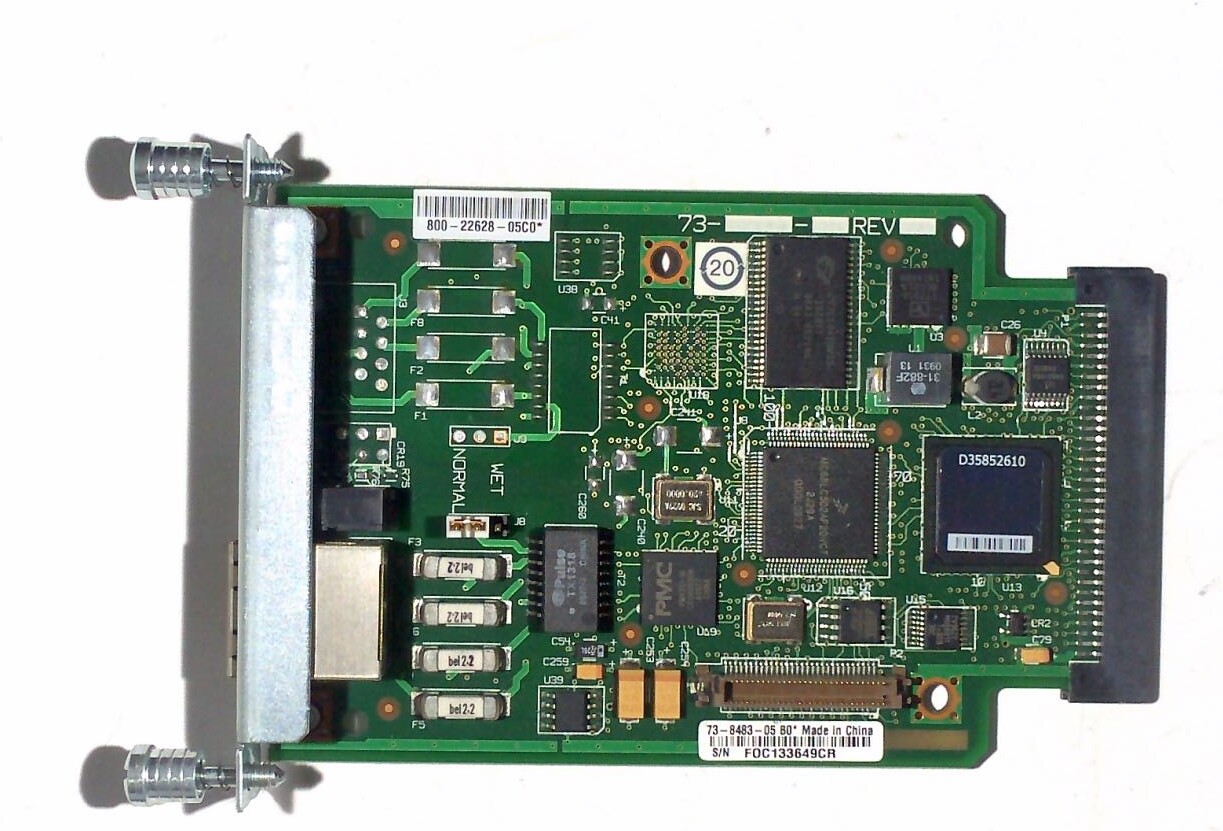 Cisco 1-Port Voice/ Network Interface Card PN 73-8483-05 / 800-22628 ...