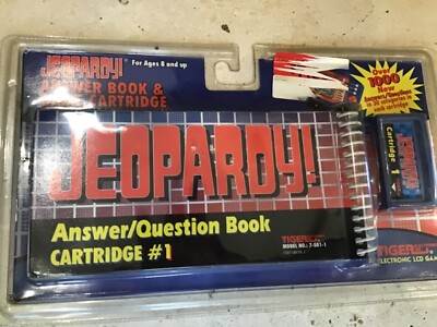 Jeopardy Answer/ Question Book Game Cartridge #1 for TIGER ELECTRONIC ...