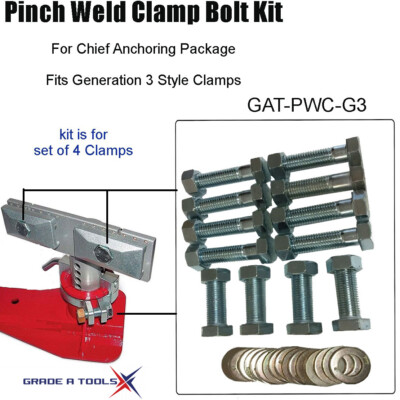 Chief Frame machine Pinch Weld Clamp Bolt Kit - Generation 3 | eBay
