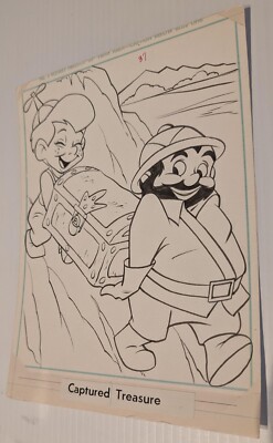 Beany and Cecil Coloring Book Art 1960's | eBay