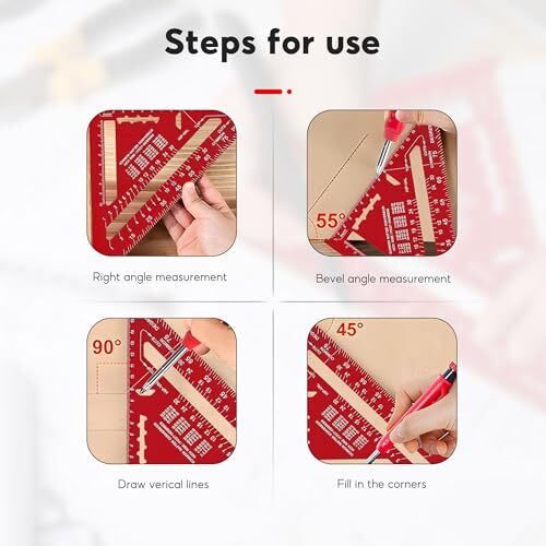 7" Carpenters Speed Square Metric, Roofing Rafter Square, Thickened ...