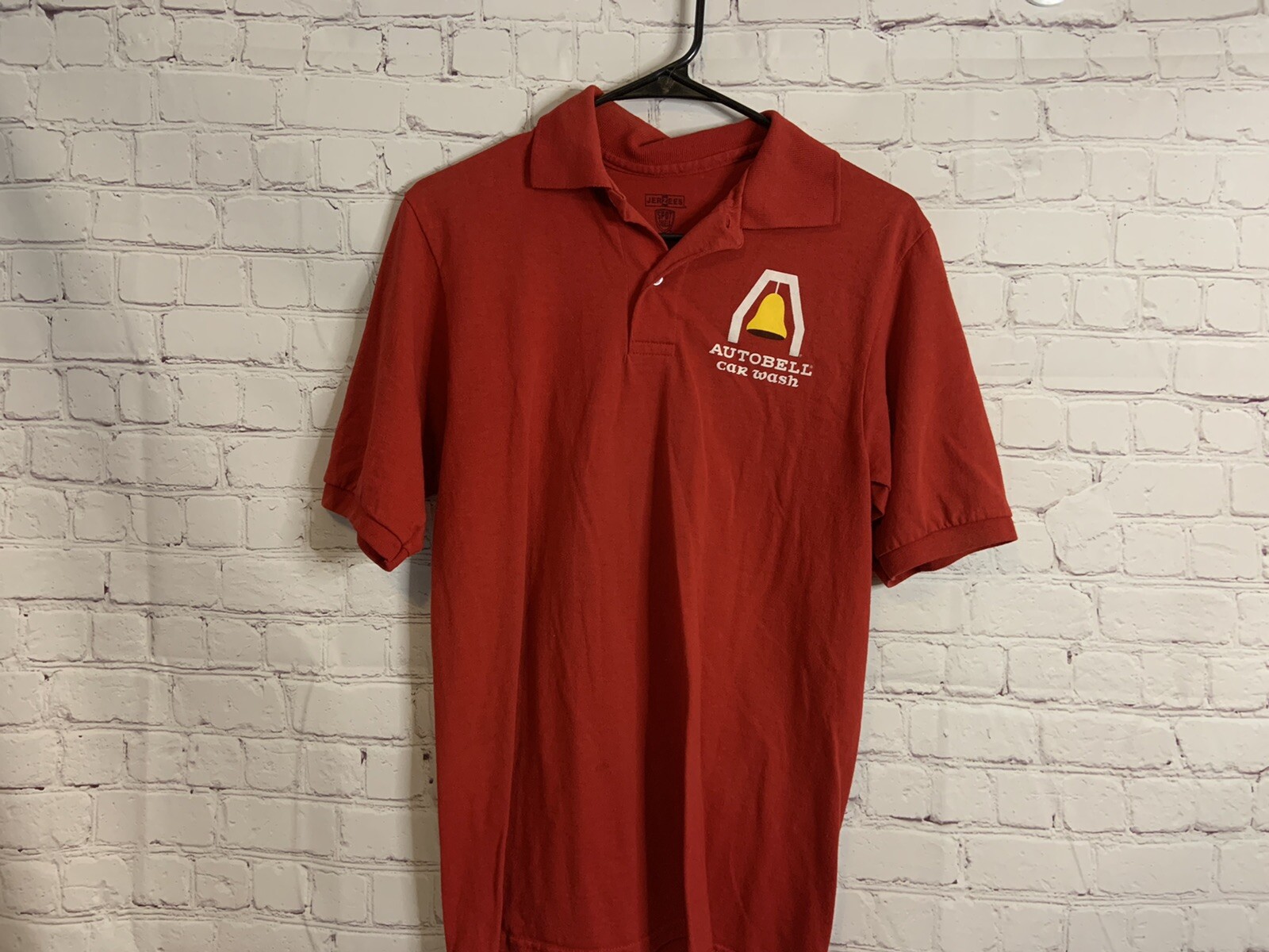 Auto Bell Car Wash Men's Polo Shirt Size Small - Gem