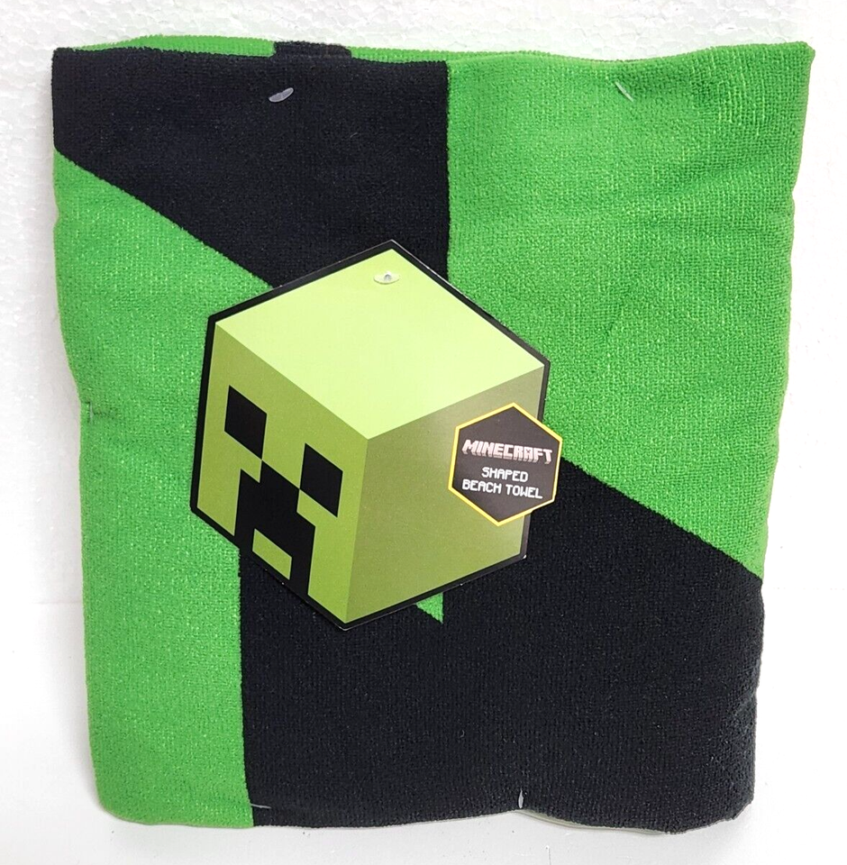 Minecraft Creeper Head Shaped Beach Towel 52 x 60 | eBay