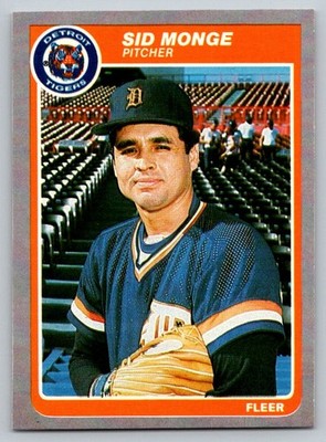1985 Fleer #17 Sid Monge Detroit Tigers | eBay