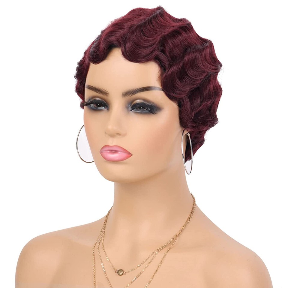 Retro Vintage Finger Wave Wigs for Lady Women Mommy 1920’s Party Wig ...