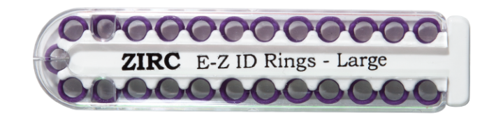 Zirc Dental 70Z200R EZ-ID Instrument Rings Large Purple 0.75" 25/Pk | eBay