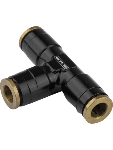 Proflow Fitting, Push Release Tee 3/16in. Tube, Black (PFE855-02BK) | eBay