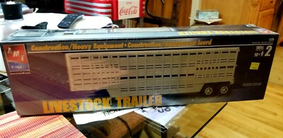 NEW & SEALED! AMT Livestock Semi Truck Trailer 1:25 Kit #31771-1HD ...