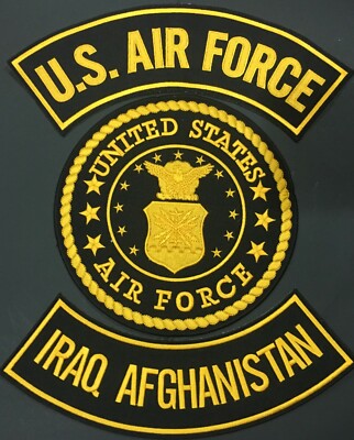 IRAQ AFGHANISTAN U.S. AIR FORCE SEAL COMBAT VET. MOTORCYCLE MILITARY 3 ...