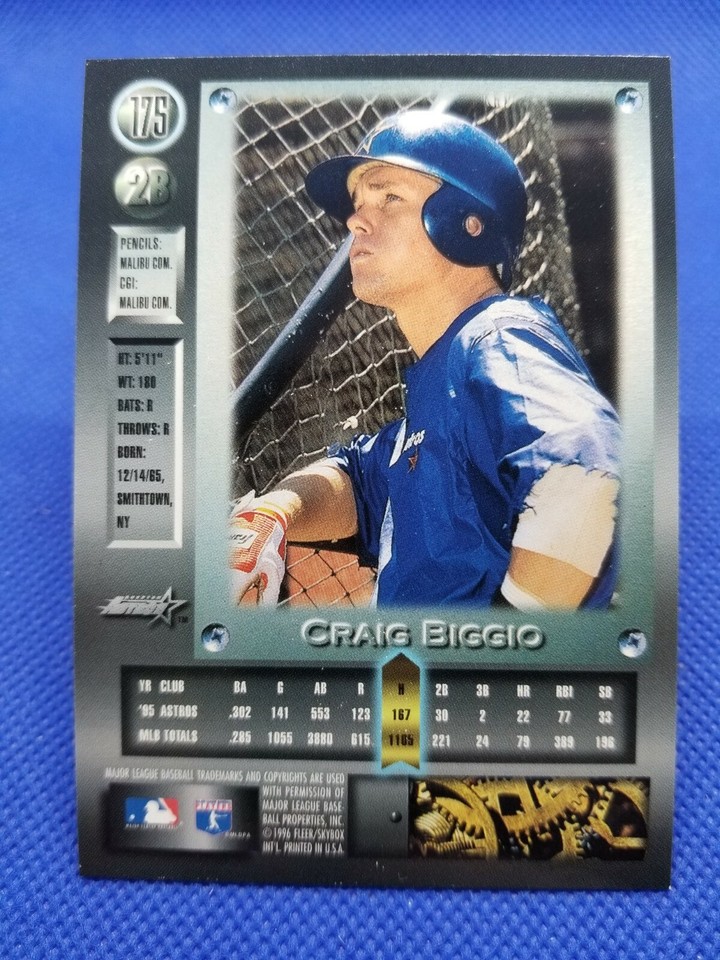 1996 Metal Universe CRAIG BIGGIO card #175 HOUSTON ASTROS Baseball | eBay