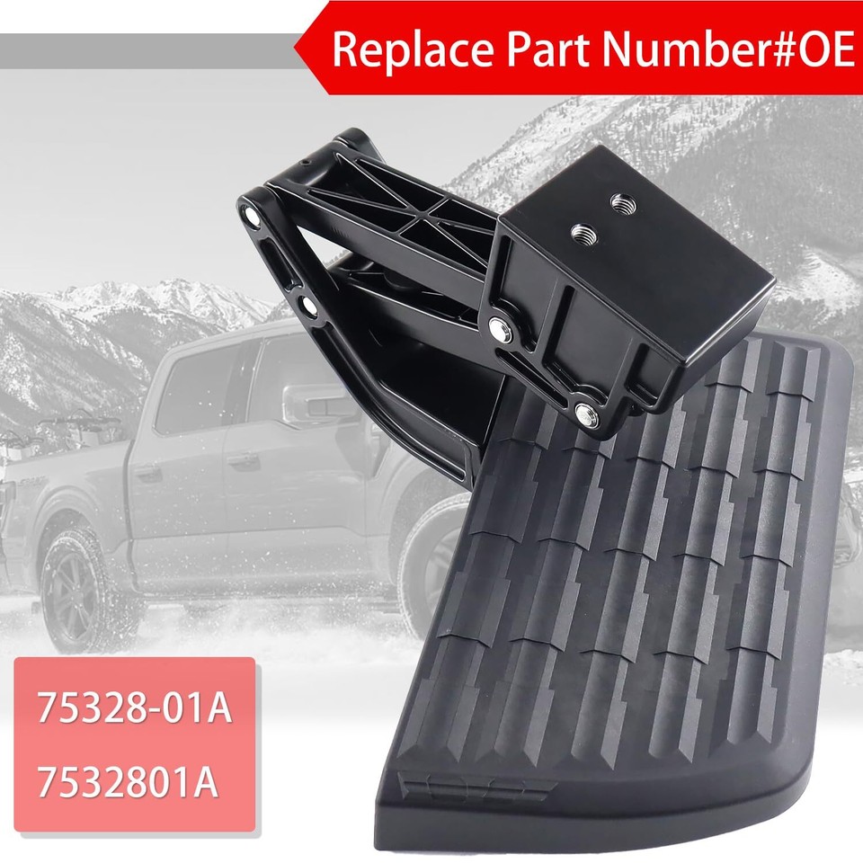 Rear Bumper Side Bed Step Retractable BedStep For 2021-2023 Ford F-150 ...