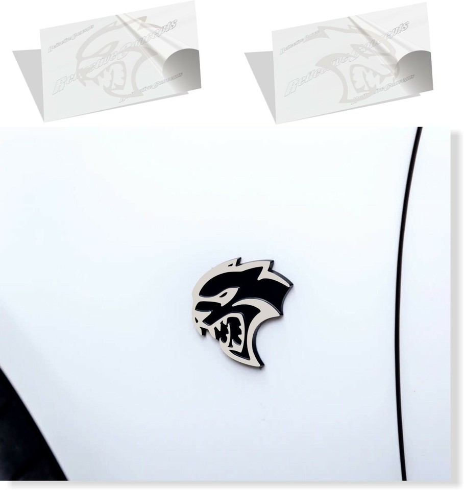Hellcat Fender Emblem Overlay Decals For Dodge Charger | eBay