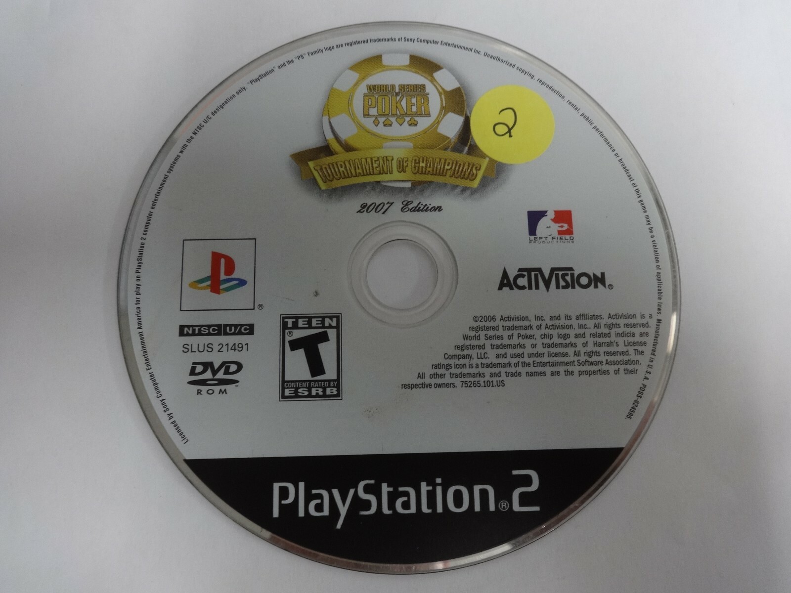 WSOP Tournament of Champions 2007 Playstation 2 PS2 Game Disc Only | eBay