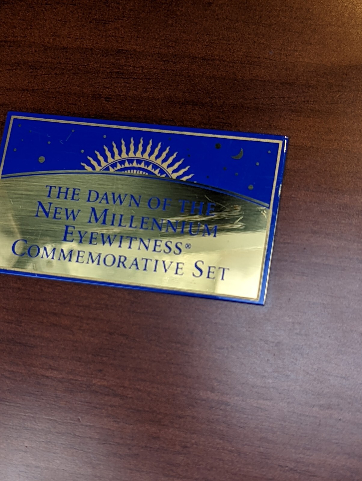 The dawn of the millenium eye witness commemorative set of three silver ...