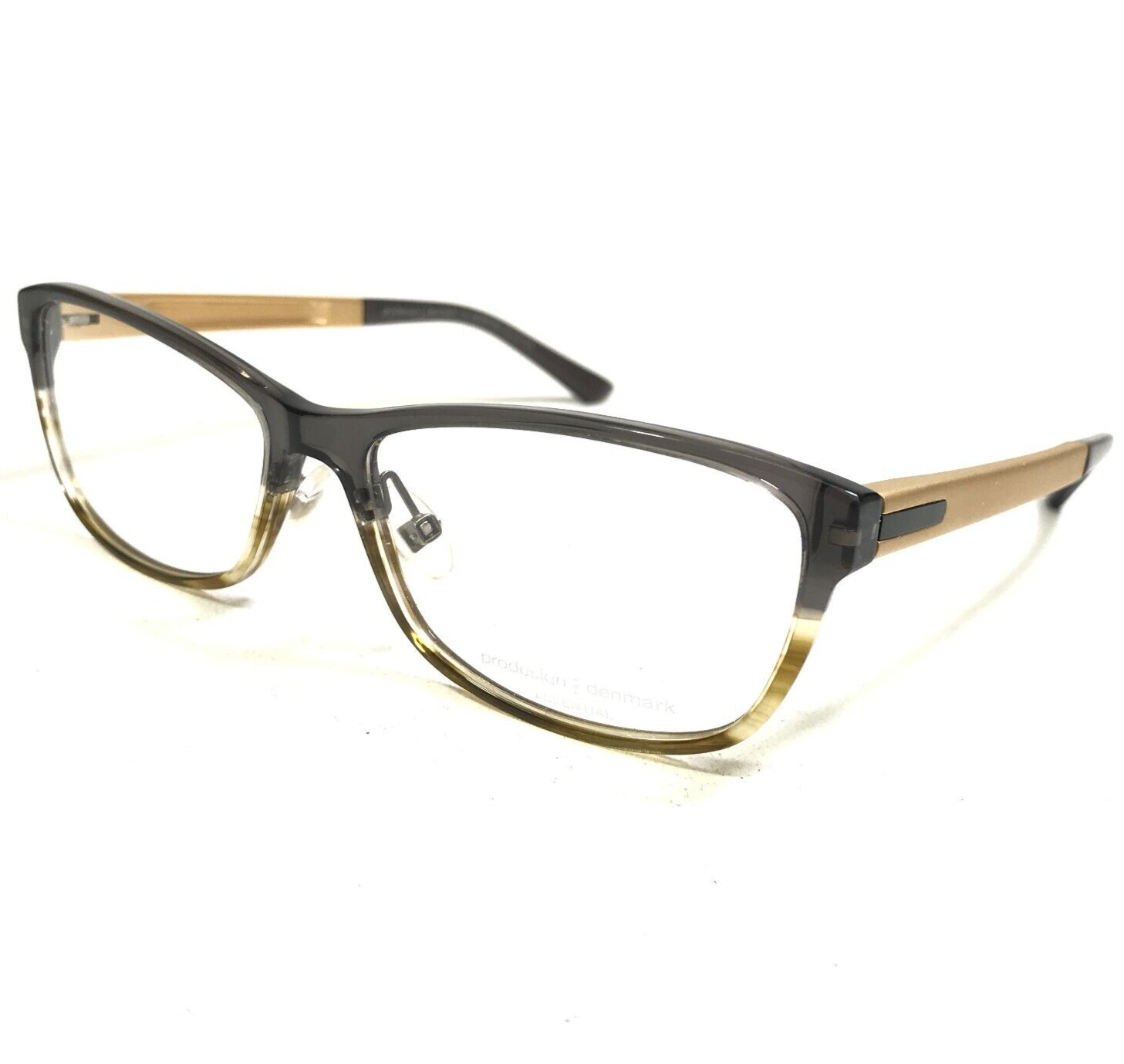 Prodesign Denmark Eyeglasses Frames 1796-1 c.6544 Gray Gold Horn 55-15 ...