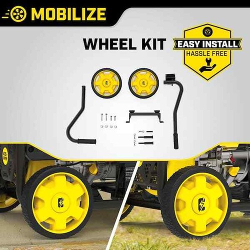 Portable Generator Wheel Kit with Folding Handle and Never-Flat Tires ...