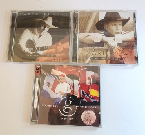 Garth Brooks CD Lot: Double Live First Edition, Sessions & Scarecrow ...