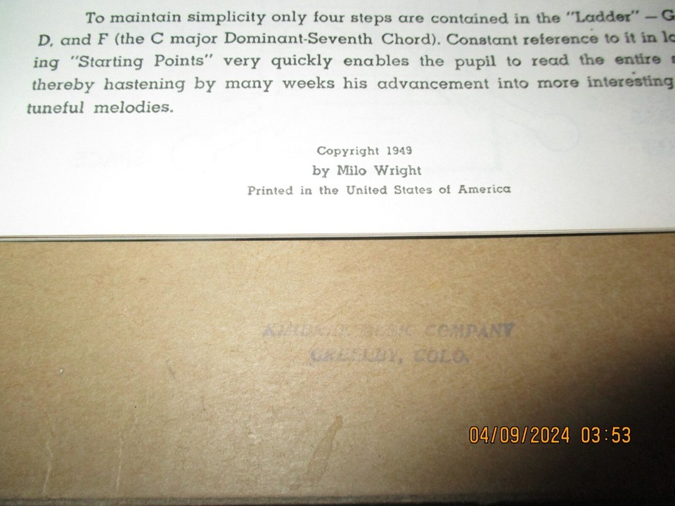 1949 Wright Way Note Finder made by Milo Wright (USA) NOS | eBay