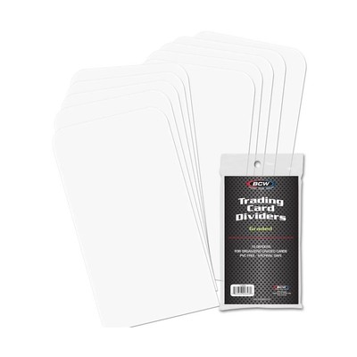 BCW Card Storage Box Graded Trading Card Dividers New | eBay