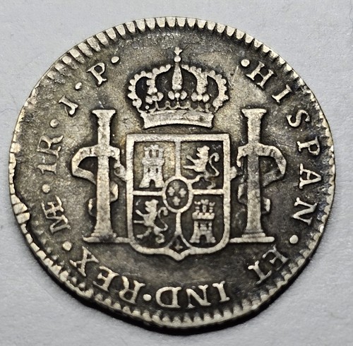 1817 Peru Real Colonial Plata Pillar Cob World Lima Silver Currency ...