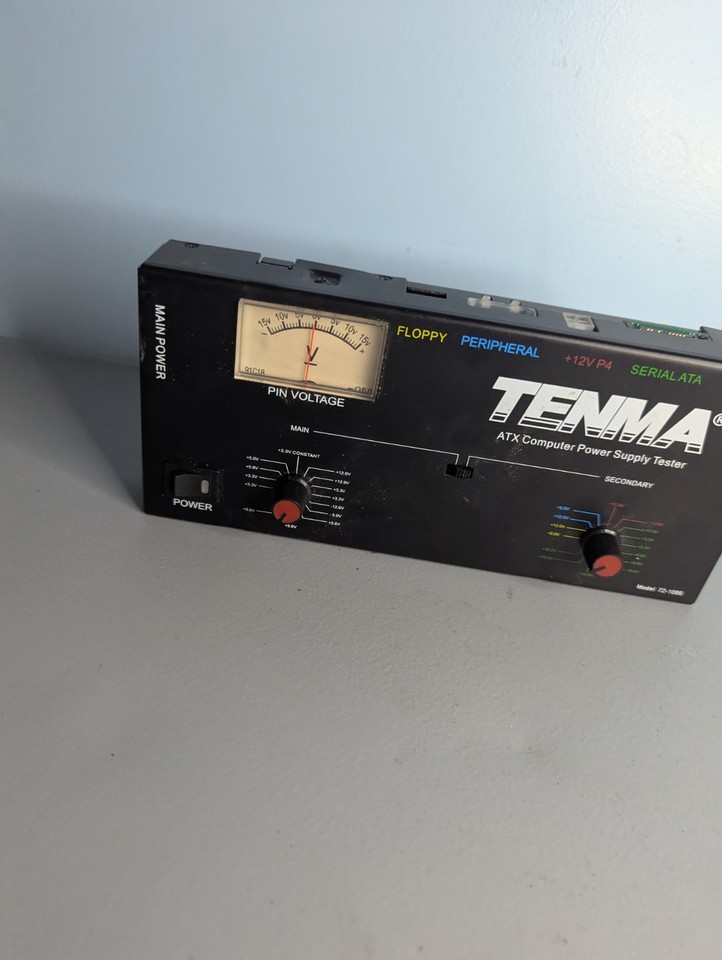 Tenma ATX Power Supply Tester Model #72-1086 Tested, Working | eBay