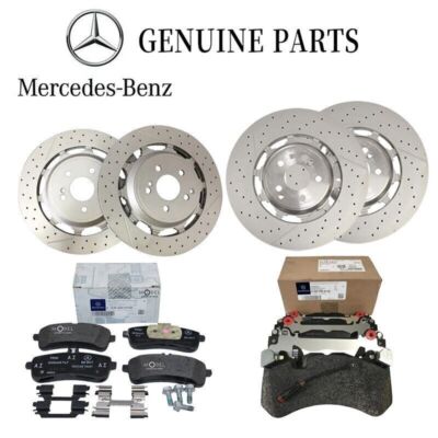 2014-2020 Mercedes-Benz S63 AMG Front & Rear Brake Pads & Rotors Kit ...