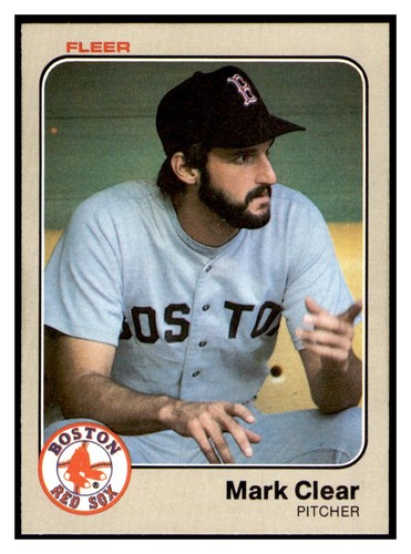 1983 Fleer Mark Clear #181 Boston Red Sox | eBay