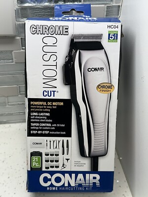 Conair Chrome Custom Cut 21-Piece Home Hair Cutting Kit NIB | eBay