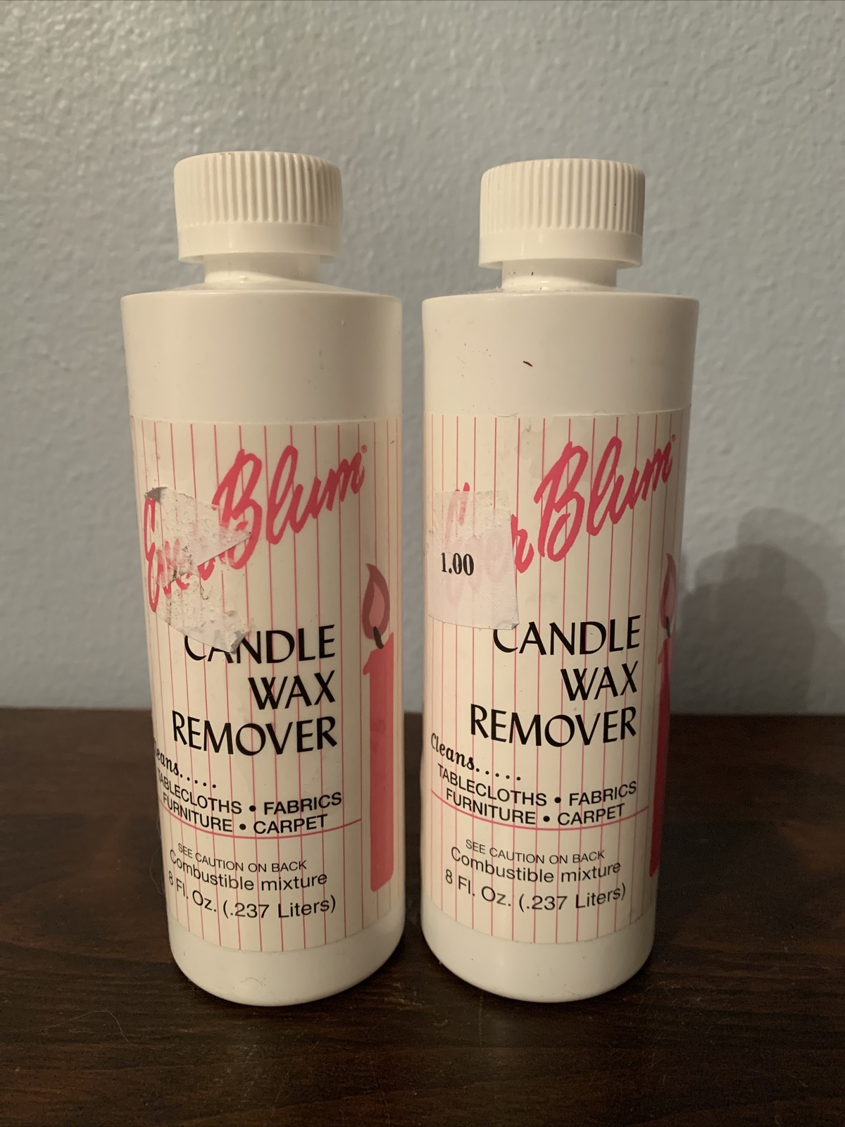 2 8oz Bottles Of Everblum candle wax remover, | eBay