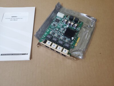 NEW Adlink PCIe-GIE64+(G) GigE Vision POE Frame Grabber Video Capture ...